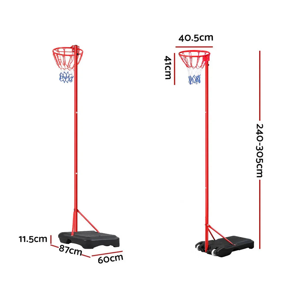 Everfit 3.05M Netball Hoop Basketball Stand System Net Ring| KingsWarehouse