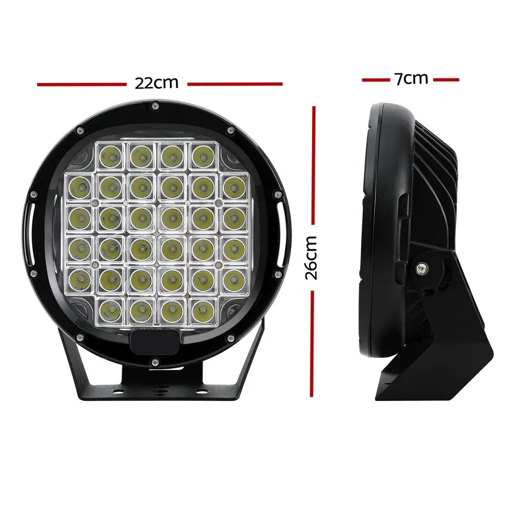 Pair LED Driving Lights 9 Inch Flood Spot Lights Car Truck SUV 12V 24V ...