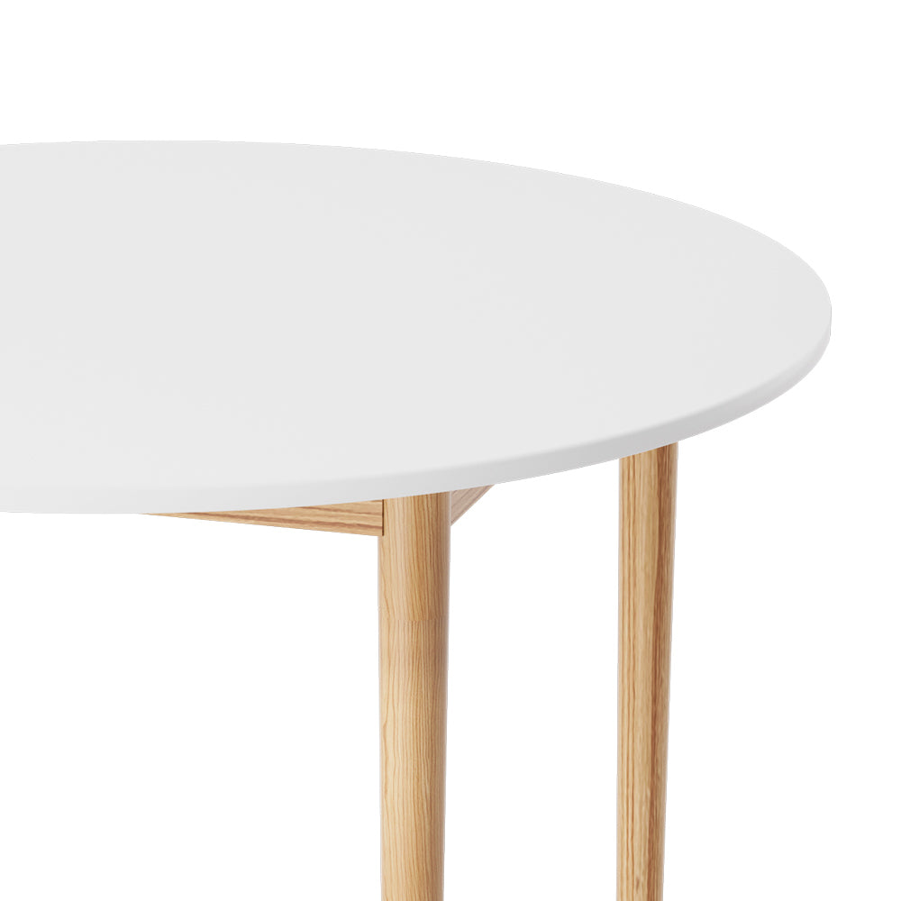 Dining Table Round White 108CM Diameter Demi| KingsWarehouse
