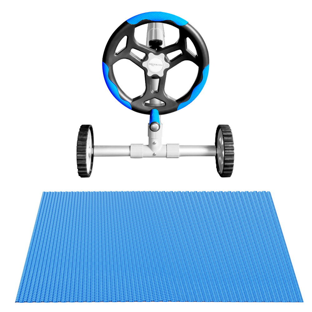 Aqua Buddy Pool Cover 600 Micron 6.5x3m w/ Roller 5.55m Swimming Pools ...