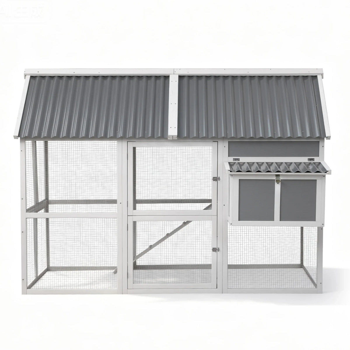 i.Pet Chicken Coop Large Outdoor Rabbit Hutch Chook House Hatch Box Wi ...