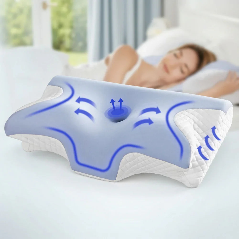 Giselle Bedding Memory Foam Pillow Ergonomic Contour| KingsWarehouse