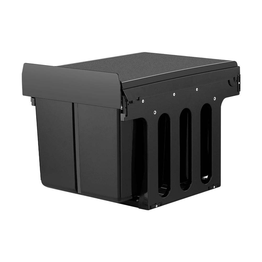 Cefito Pull Out Bin Kitchen Triple Slide Garbage Rubbish Bins Basket B ...