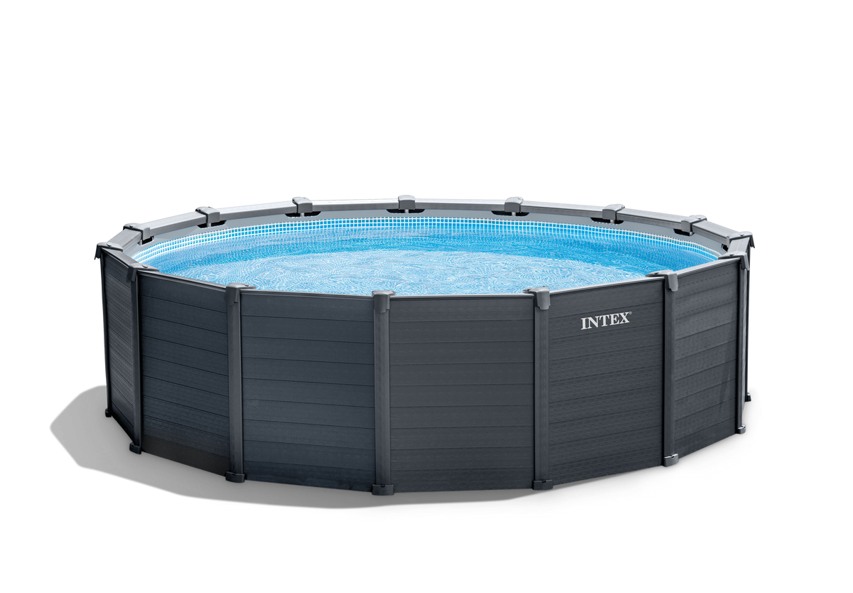 Intex Intex Graphite Grey Panel Pool 4.78 x 1.24M 26384| KingsWarehouse