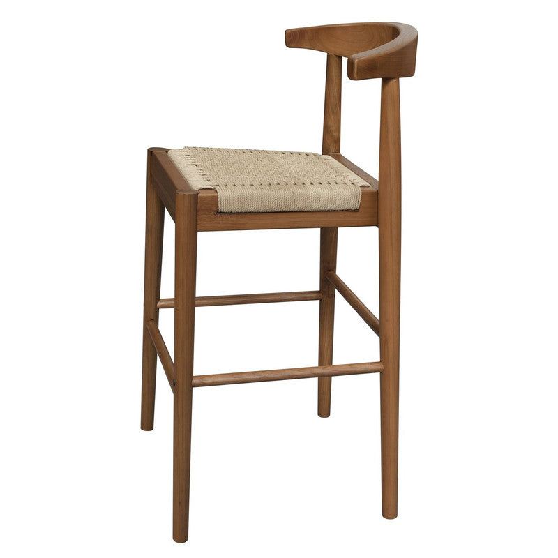 Arden Solid Oak Loom Kitchen Counter Stool (Almond)| KingsWarehouse