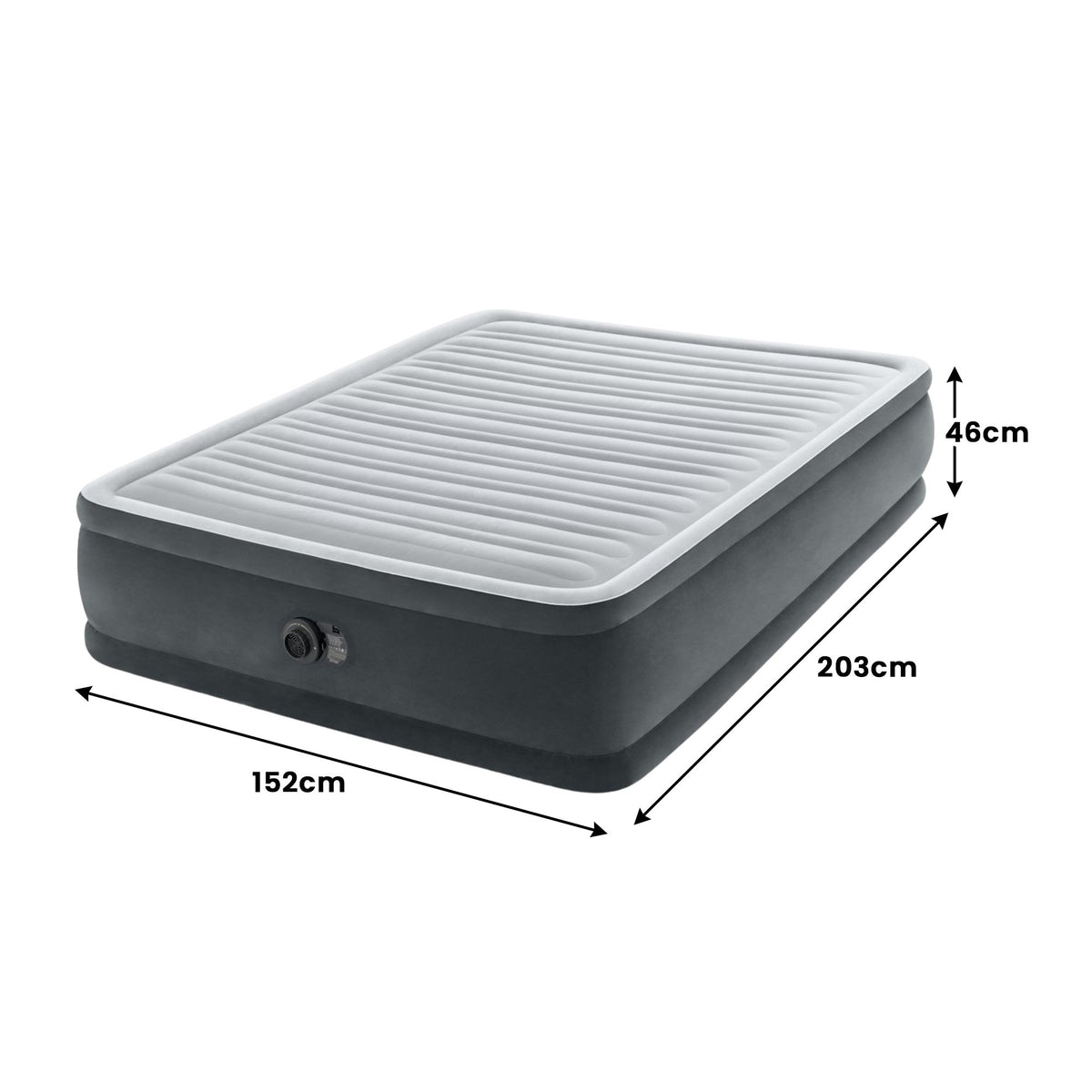 Intex Dura-Beam Deluxe Queen Comfort-Plush Elevated Air Mattress ...