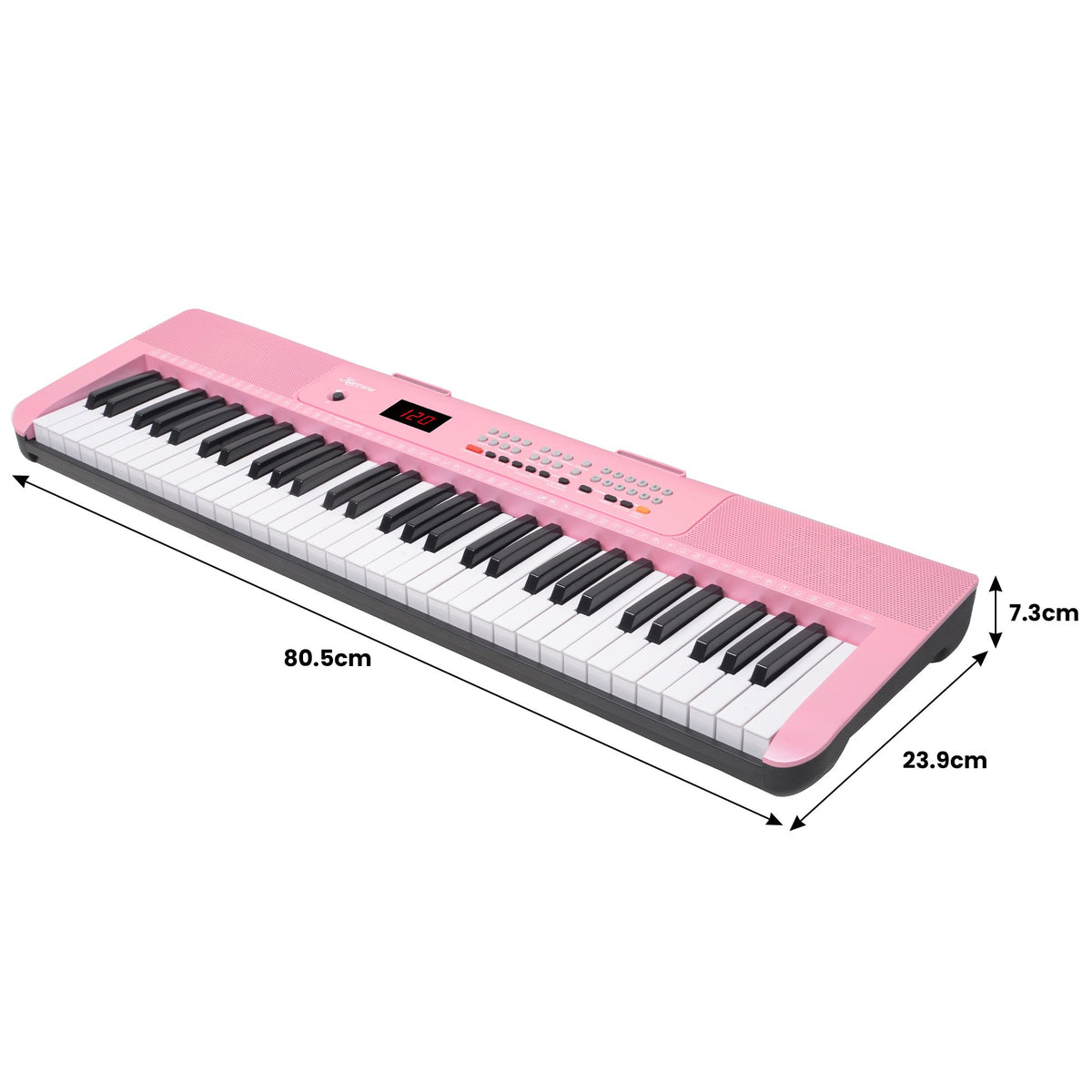 Karrera 61-Key Electronic Piano Keyboard with LED and Folding Stand in ...