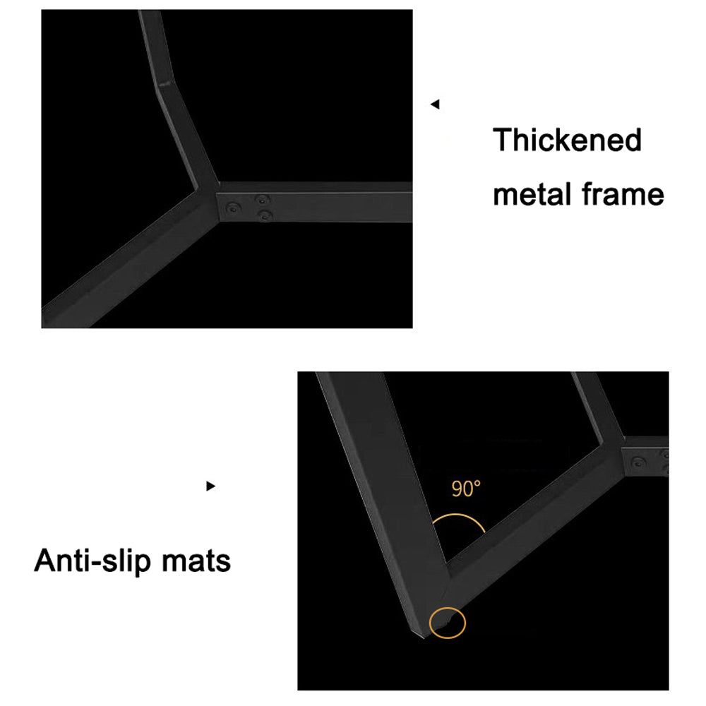 120x60cm Glossy Pandora Minimalist Slate Coffee Table Marble Tea Table ...