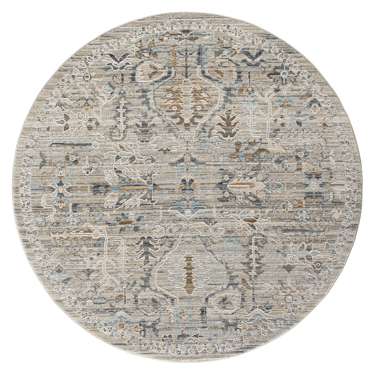 Aubre Contemporary Area Rug - Taupe - 160x160| KingsWarehouse