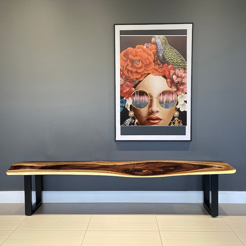 Bench seat or low set console table, hallway table Raintree Wood 1.8 M ...