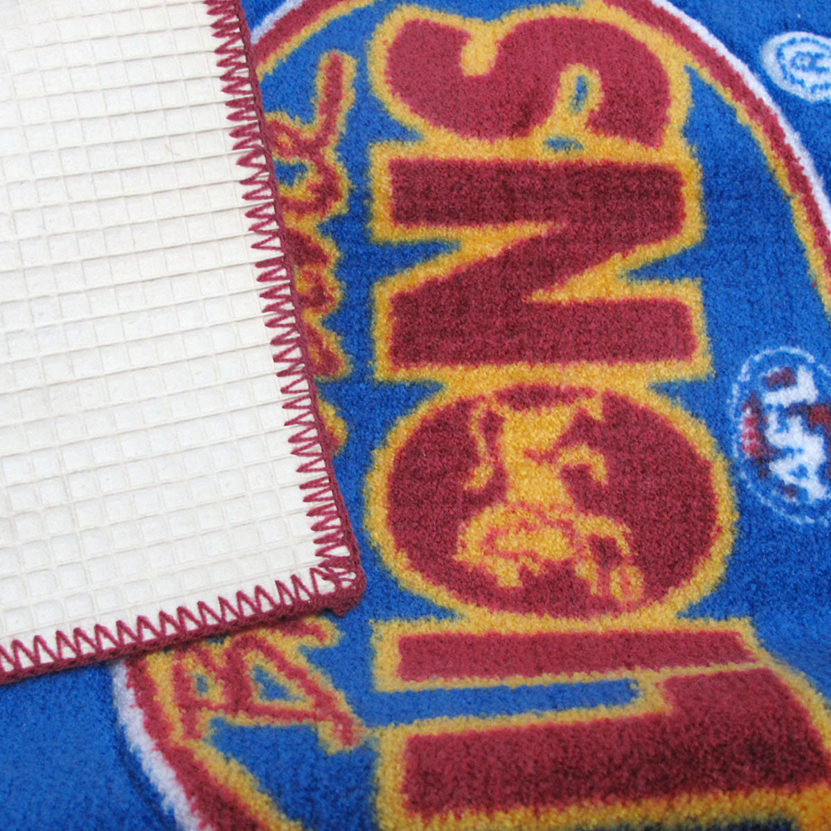AFL Brisbane Lions Rubber Backed Floor Mat 55 x 85 cm| KingsWarehouse