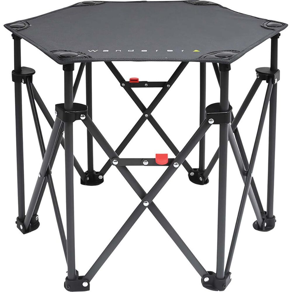 Wanderer Hex Small Quad Foldable Table Camping Fishing Outdoors ...