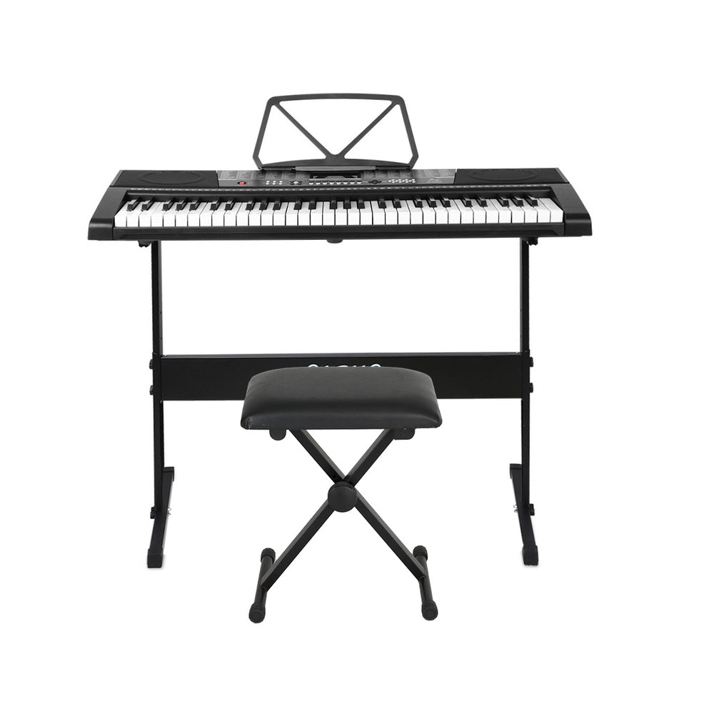 Alpha 61 Keys Electronic Piano Keyboard Digital Electric w/ Stand Stoo ...